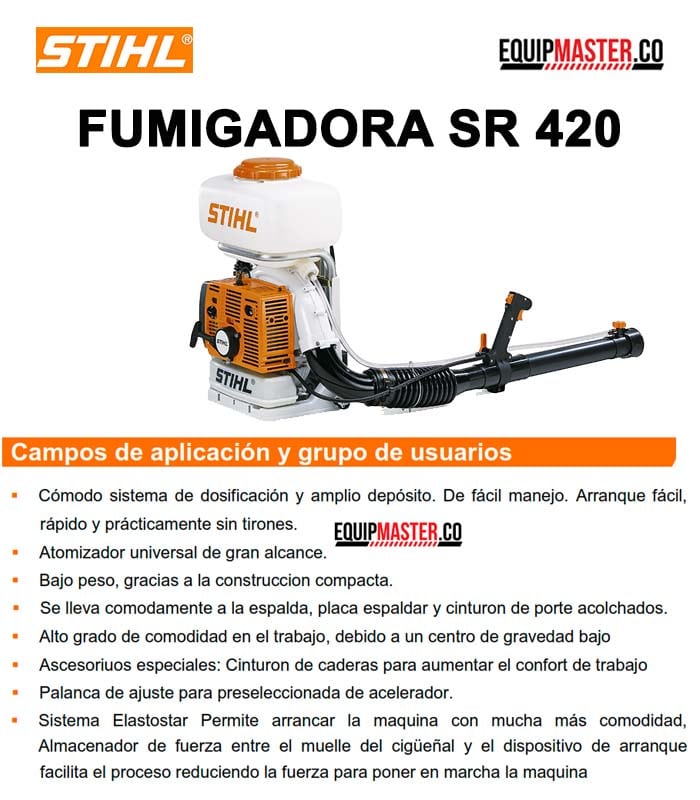 Fumigadora de cañón STIHL SR420 | Croper